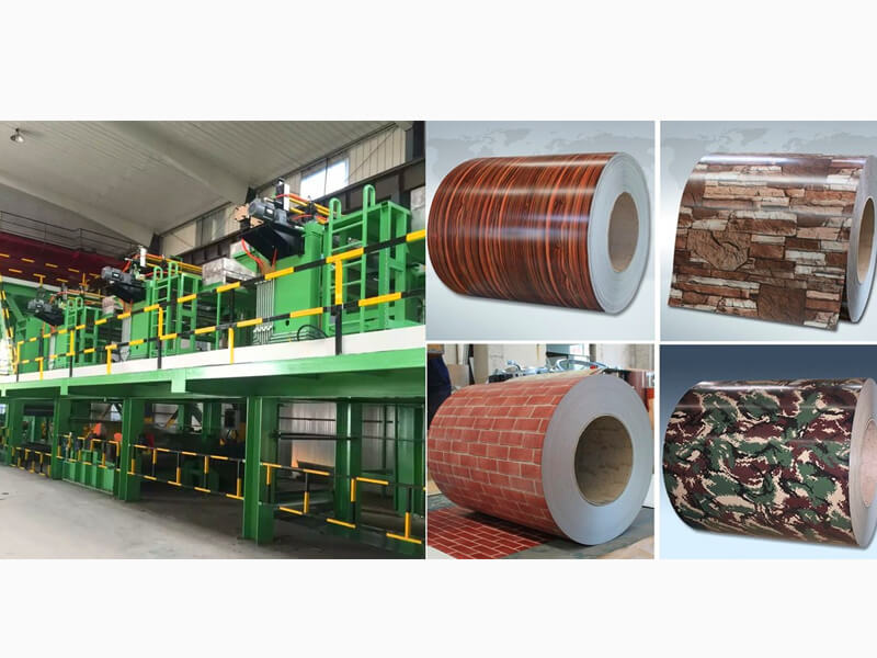 Steel/ Aluminium Coils Pattern Printing Line, CCL With Multicolor ...